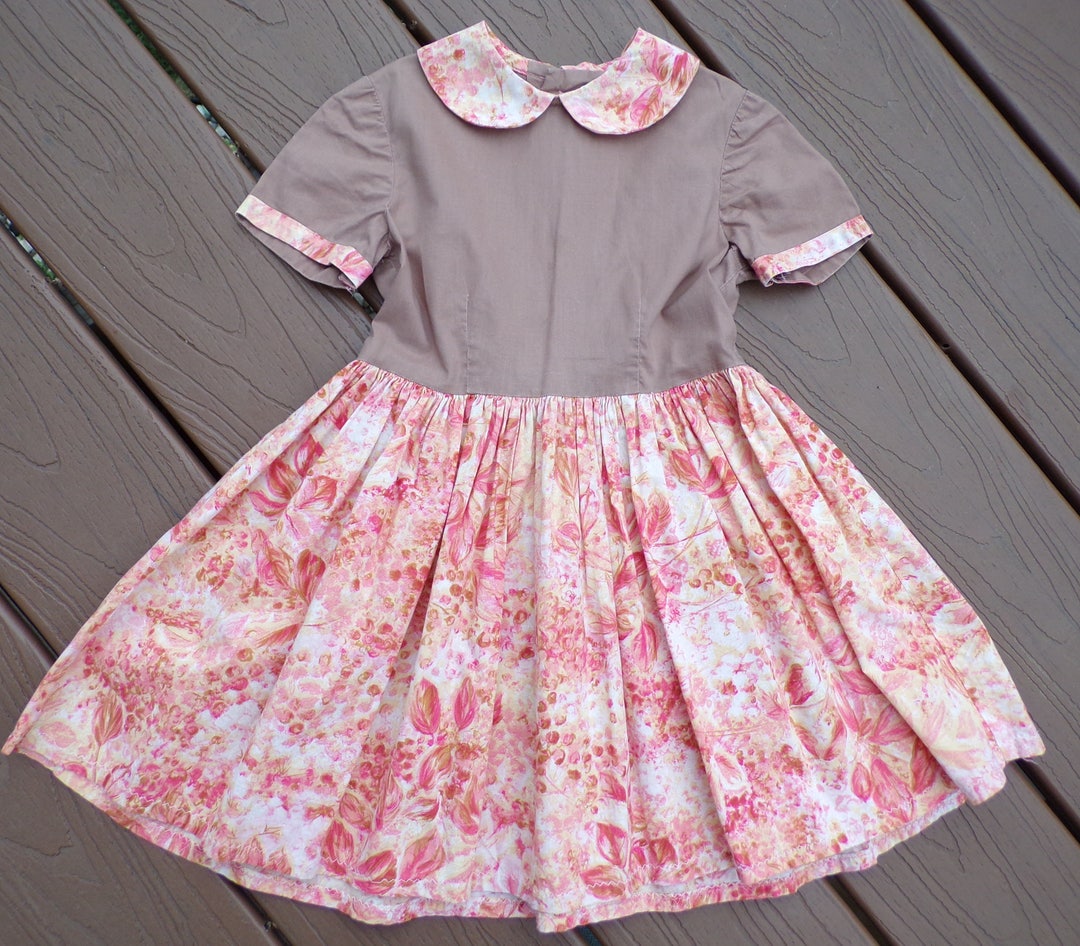VINTAGE TODDLER Girl DRESS Peter Pan Collar 50's 3 4 (G9) - Etsy
