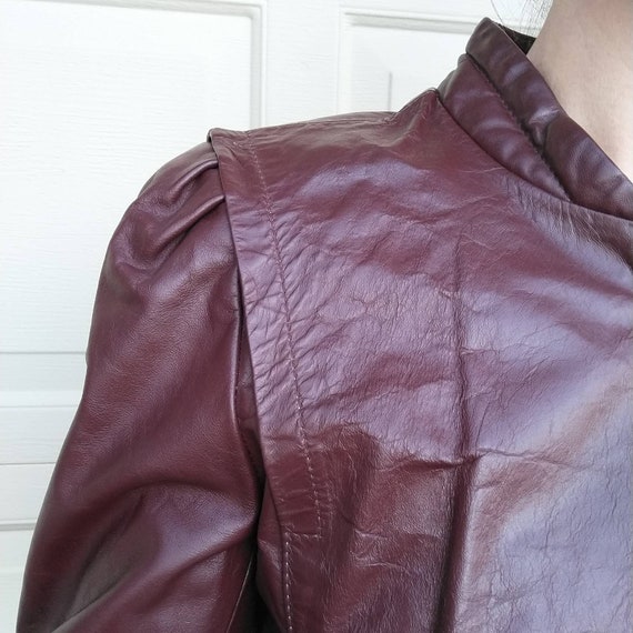VINTAGE LEATHER JACKET 1970's 70's berman's xs (E3) - Gem