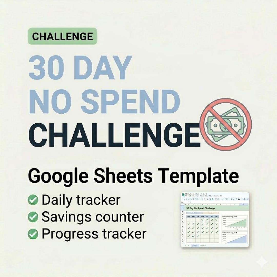 30 Day No Spend Challenge for Beginners | Money Saving Challenge ...