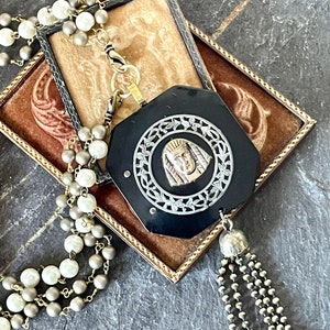 Rare Egyptian Belt Buckle Pendant Pharaoh King Tut Celluloid Escutcheon ...