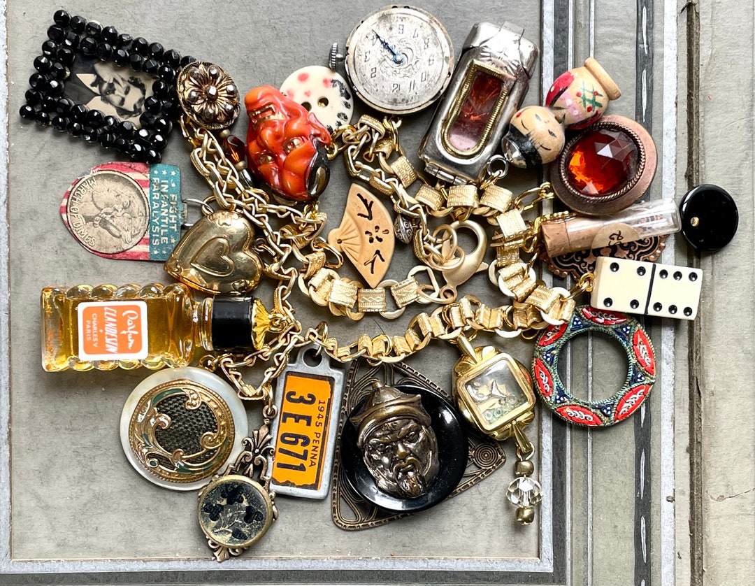 Curious Victorian Collectibles Assemblage Necklace Jewelry Antique ...