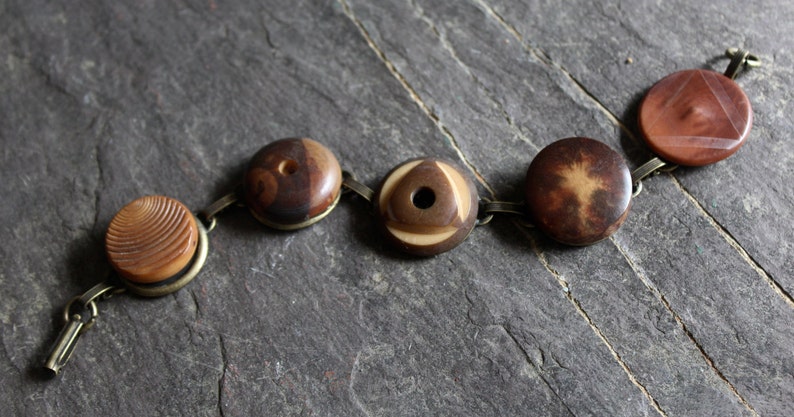 Vegetable Ivory antique button bracelet jewelry vintage | Etsy