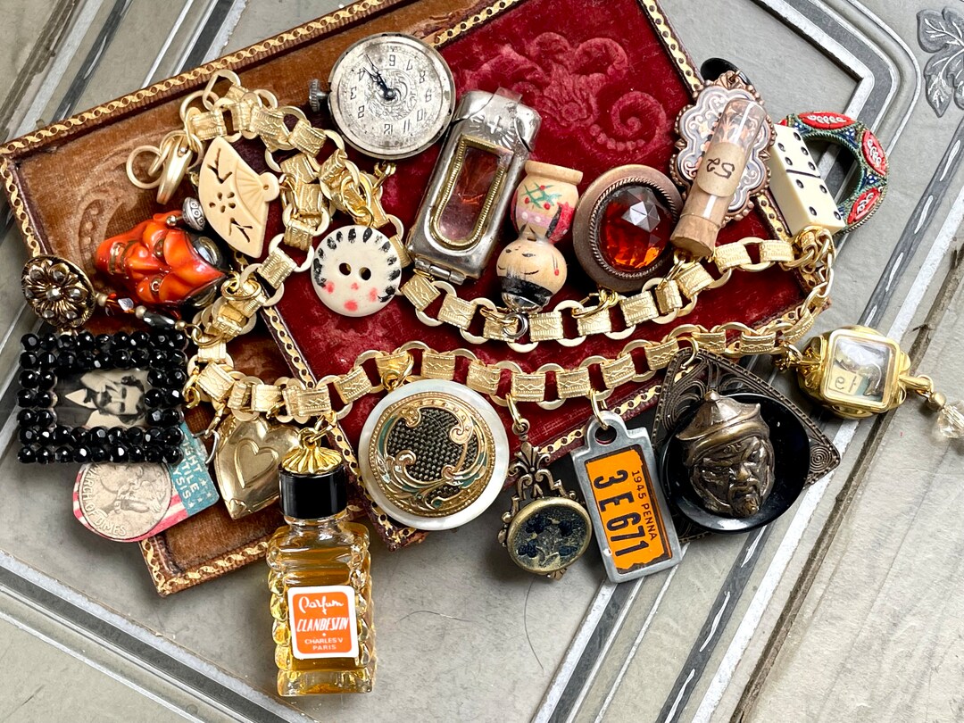 Curious Victorian Collectibles Assemblage Necklace Jewelry Antique ...