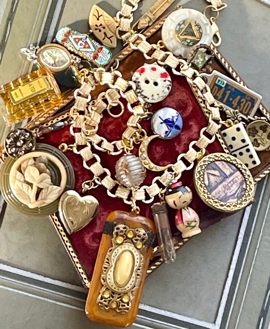Curious Victorian Collectibles Assemblage Necklace Jewelry Antique ...