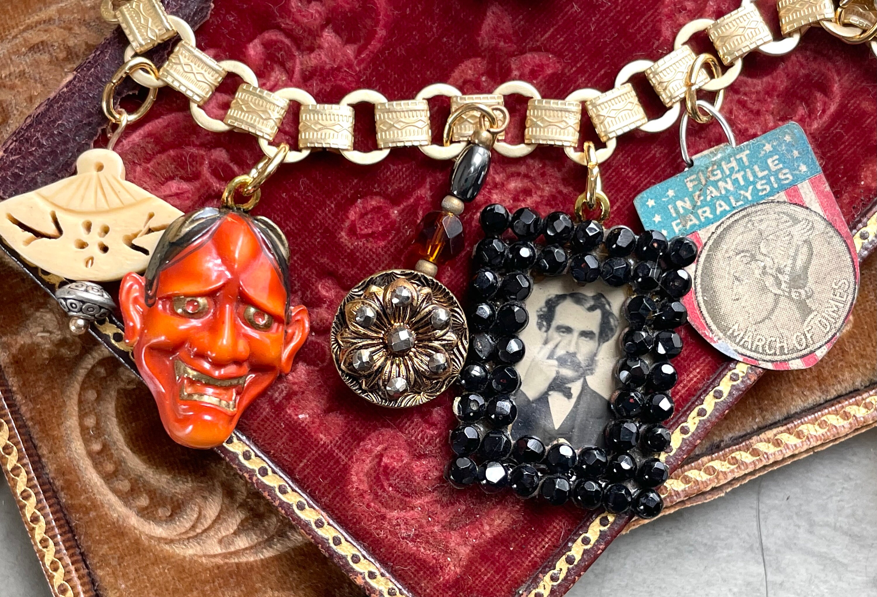 Curious Victorian Collectibles Assemblage Necklace Jewelry Antique ...