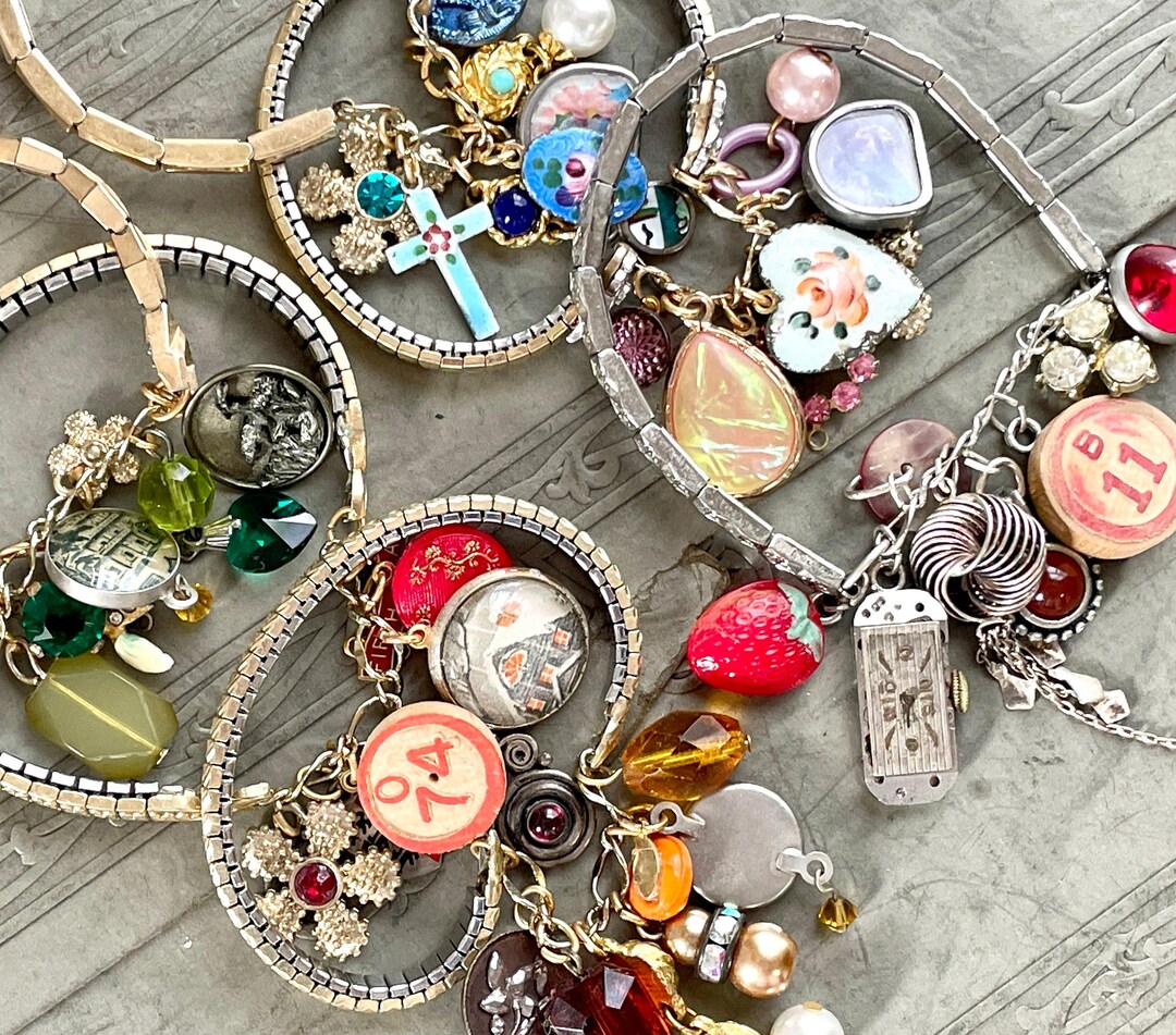 Your Color Choice Vintage Trinket Watchband Bracelets SLIP ON ...