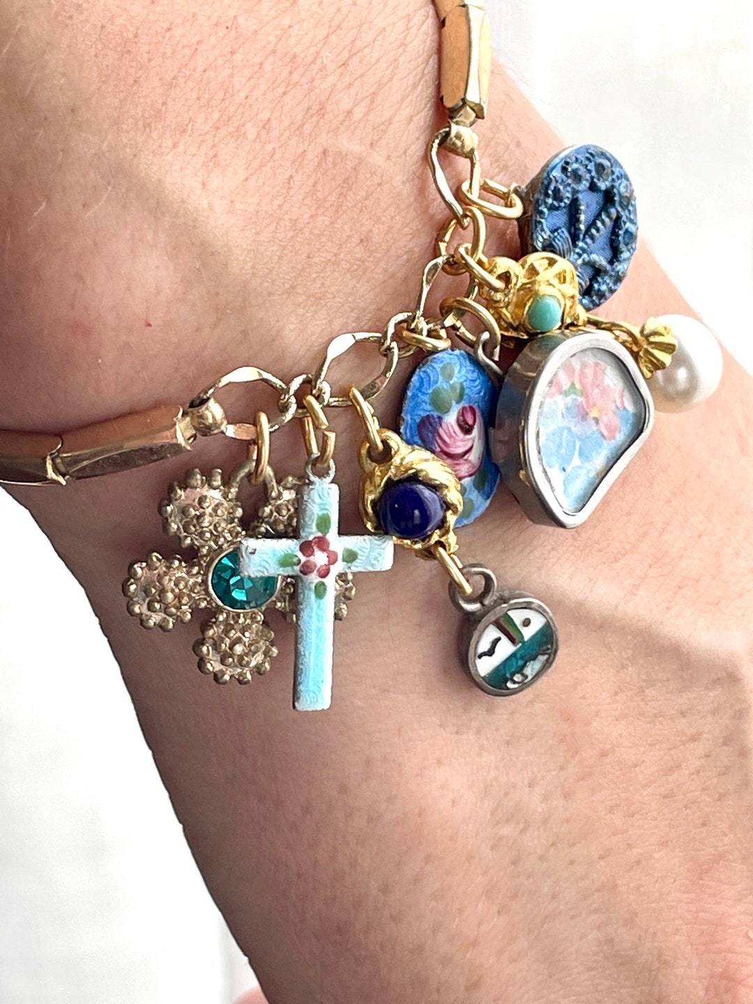 Your Color Choice Vintage Trinket Watchband Bracelets SLIP ON ...