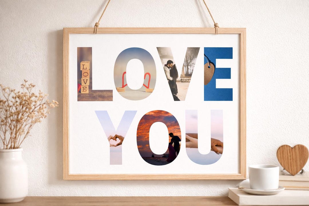 Love You Personalized – Digital Poster With Photo| Personalized Love ...
