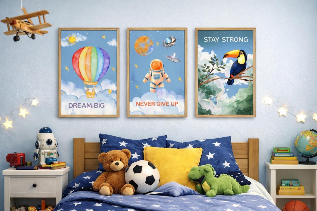 A3 Motivational Posters for Kidsroom|set of 3wallart Prints|dream Big ...