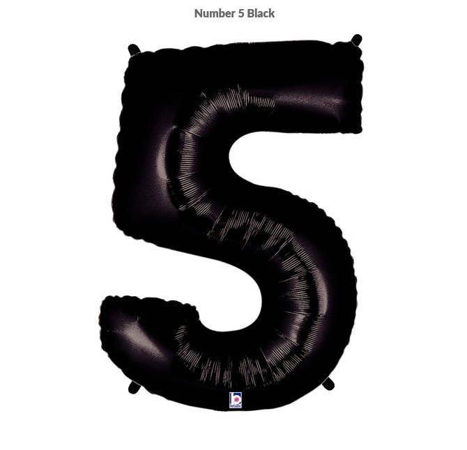 Large Number Five 40 Inches Mylar Balloon for Back Drops, Photo Props ...
