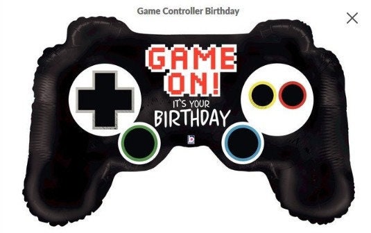 Video Game Party Theme, Game Controller 36" Balloons, for Back Drops ...