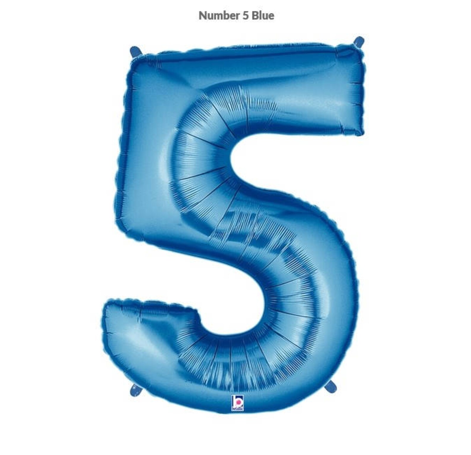 Large Number Five 40 Inches Mylar Balloon for Back Drops, Photo Props ...