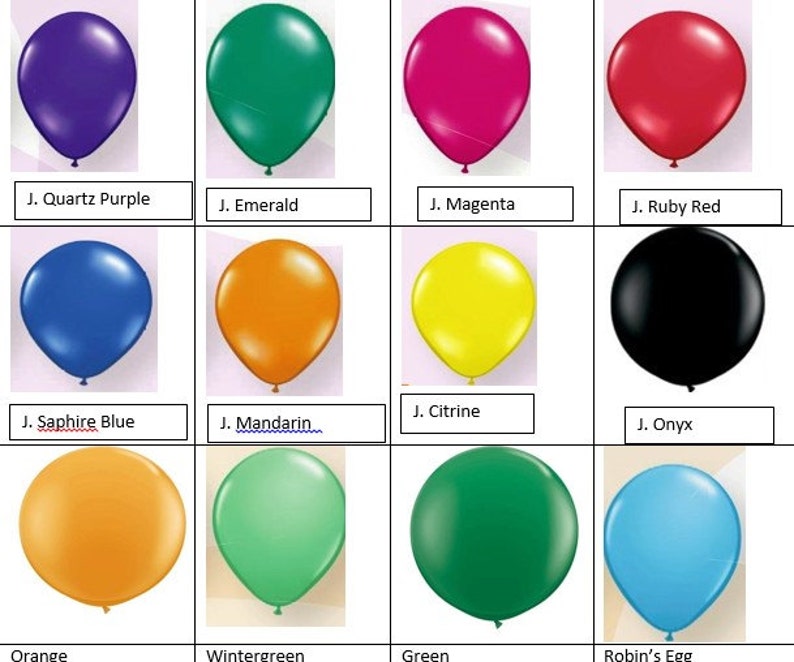 Three Feet Balloons Plus Tassel Garlands and Gold Ribbon as Shown in ...