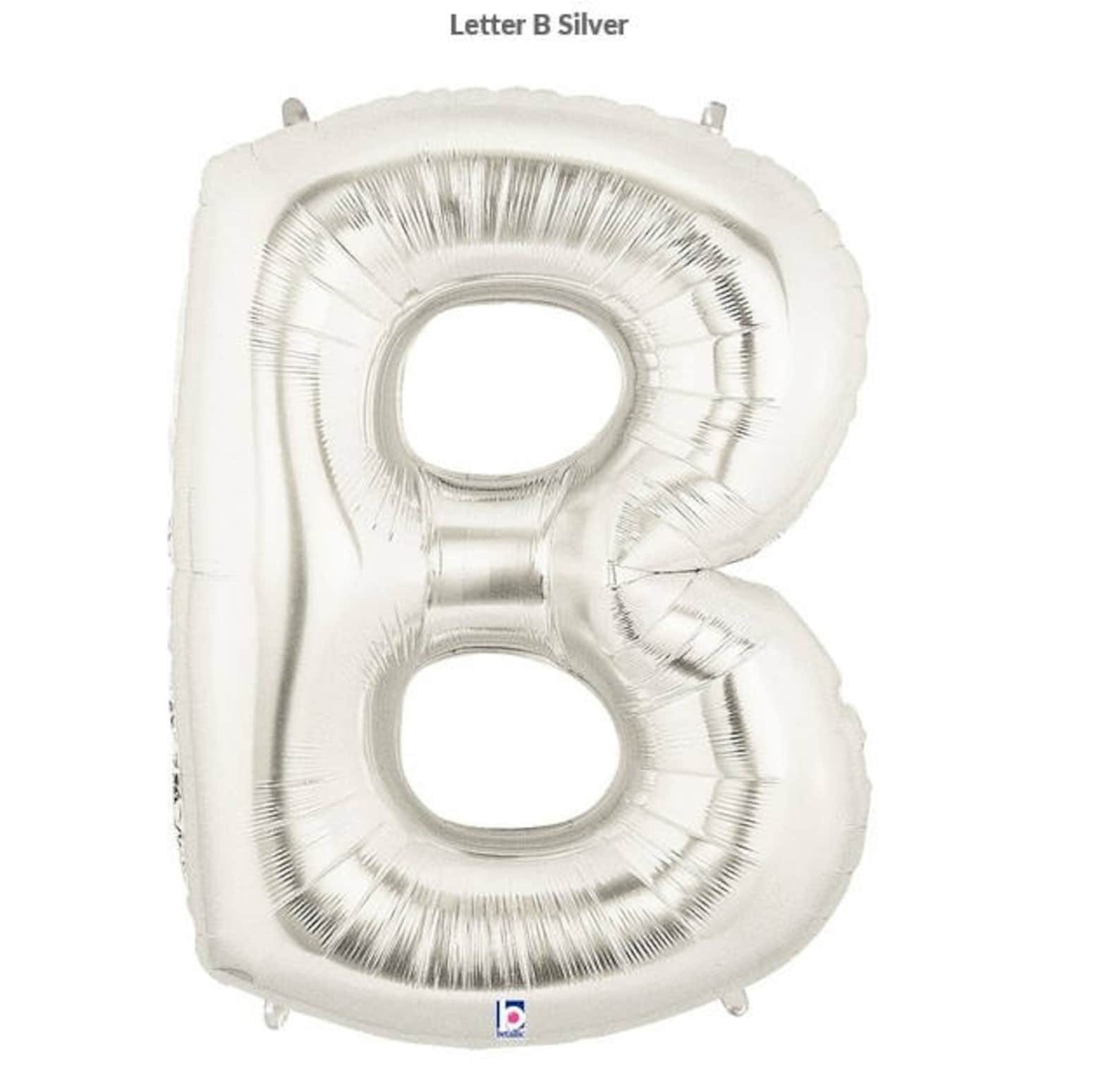 Alphabet Balloons Letter B/ Large Numbers /40inch Gold/silver Mylar ...