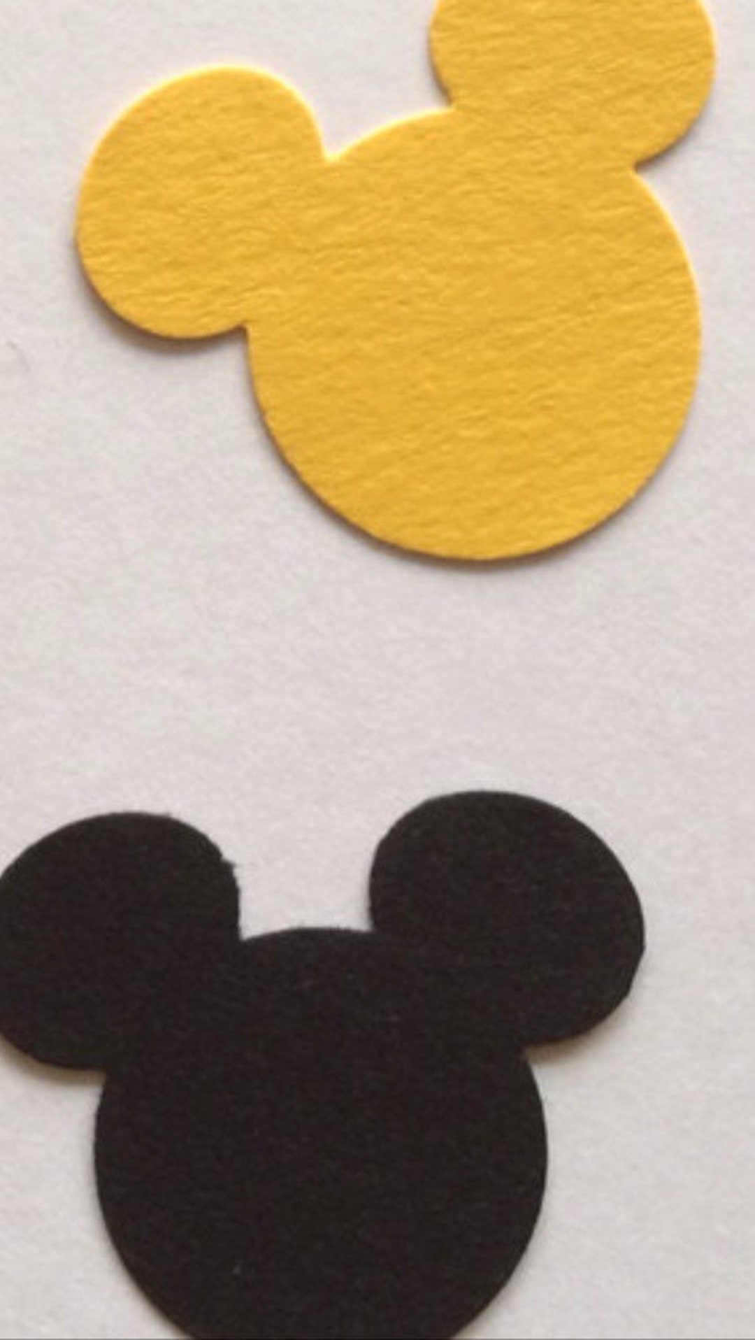 200 Mickey Mouse Die Cuts, Black Cardstock Confetti, Party Decor - Etsy
