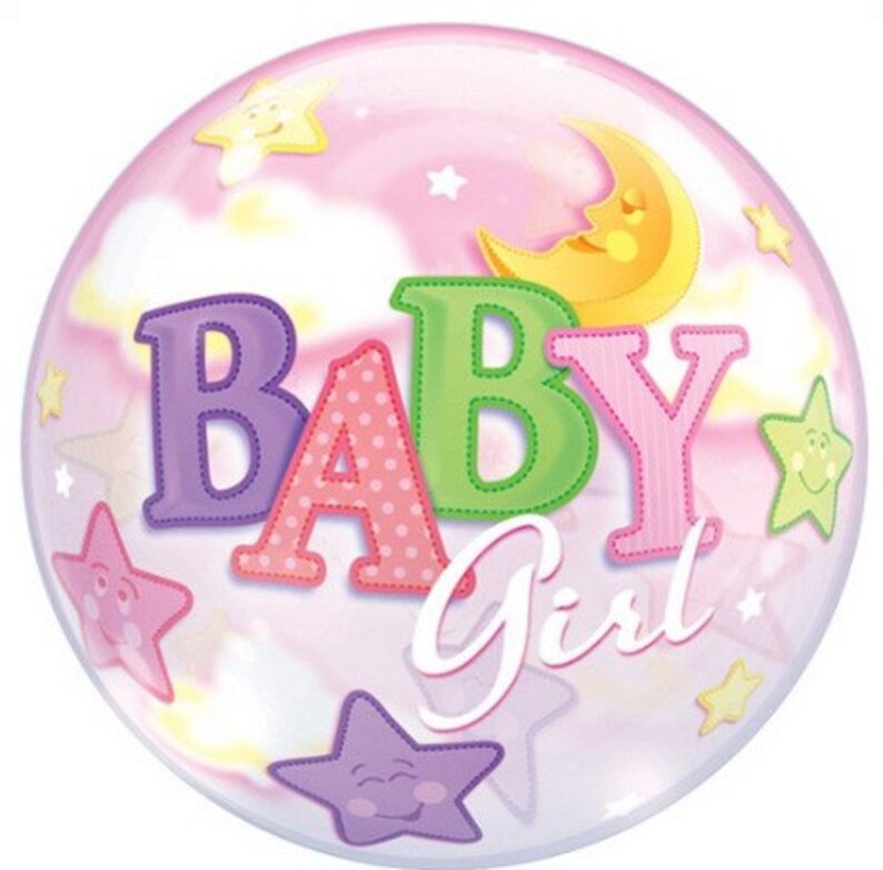 Latex Free Bubble Balloon 22 Inch in Diameter for Baby Shower Parties ...