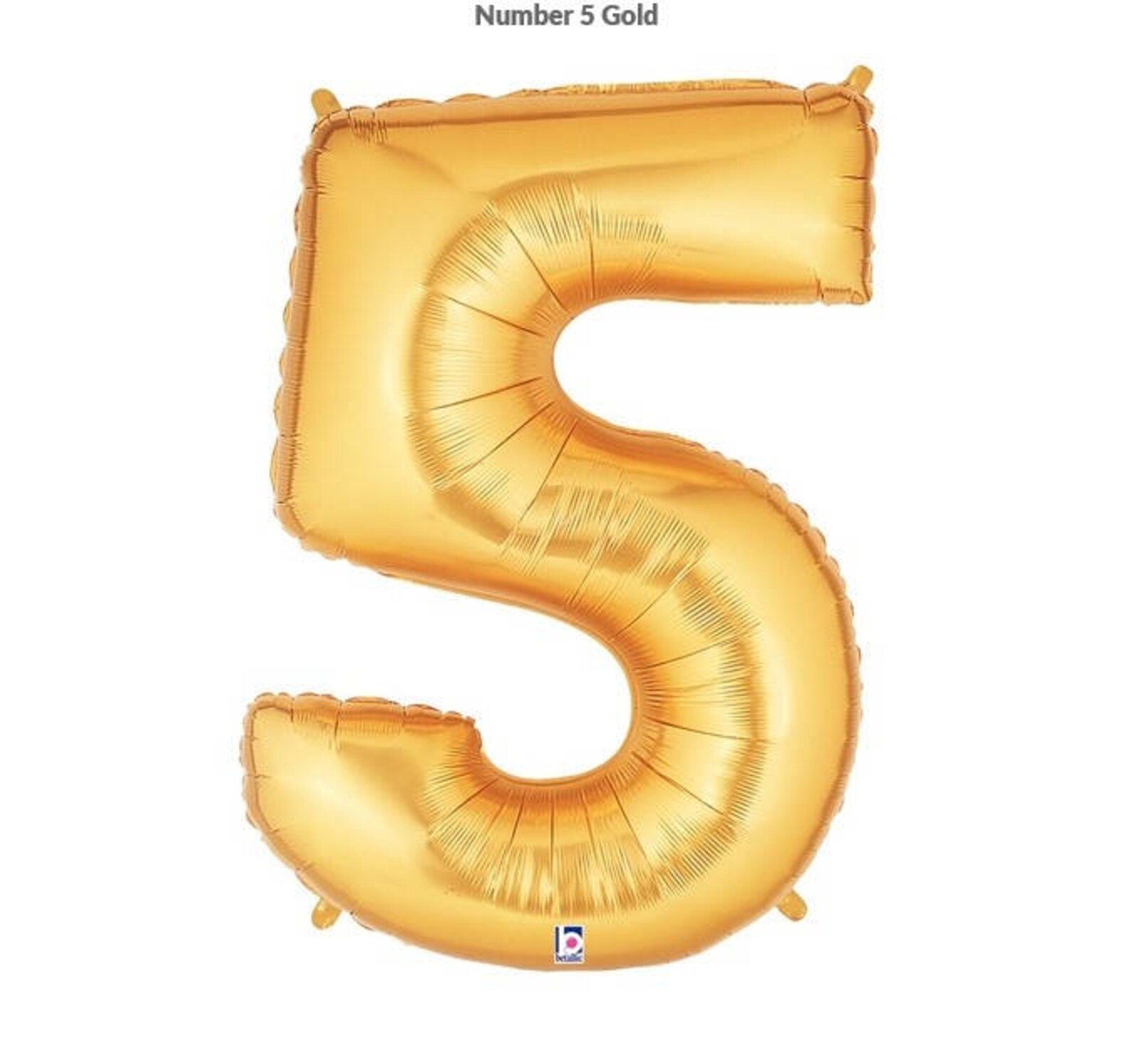 Large Number Five 40 Inches Mylar Balloon for Back Drops, Photo Props ...
