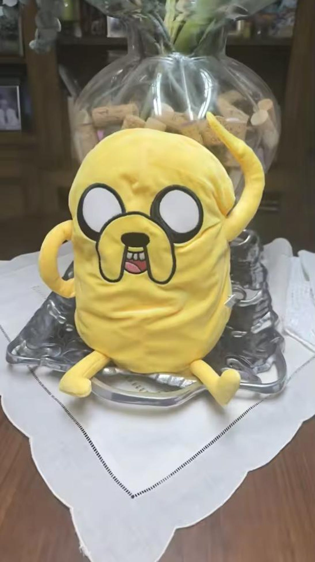 Jake the Dog Plush - Custom Handmade Soft Toy, 37cm - Etsy