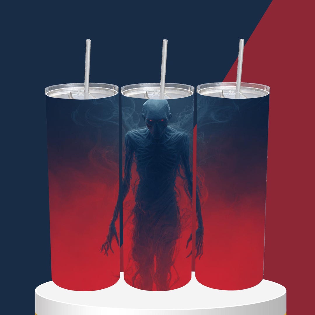 Dark Horror Tumbler Wrap | Stranger Things Vecna Ghost Design | Horror ...