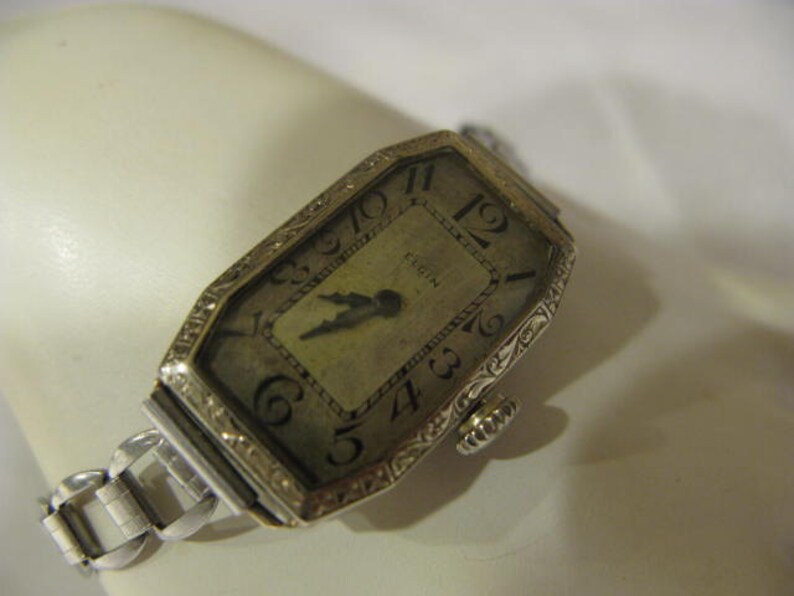Antique 1920s Art Deco Era Ladies 14k.solid Gold. Elgin Watch Working ... Antique 1920s Art Deco Era Ladies 14k.solid Gold. Elgin Watch Working ...