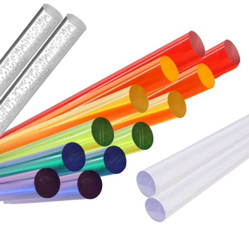 Acrylic Lucite Rod Dowel - Two 3/8" (9.525mm) X 24"(610mm) - Etsy