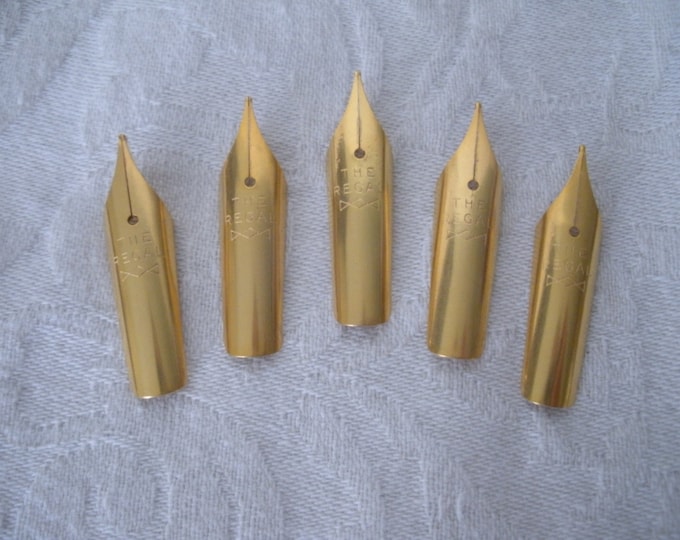 Set of Five the Regal Fountain Pen Tips New Old Stock - Etsy