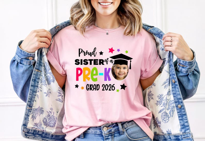 Personalized Pre-k Graduation Photo Shirt, Custom Family 2026 - Etsy