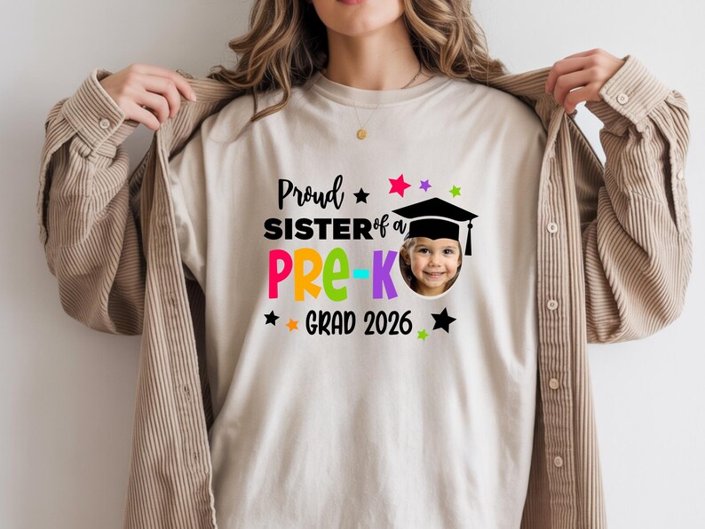 Personalized Pre-k Graduation Photo Shirt, Custom Family 2026 - Etsy