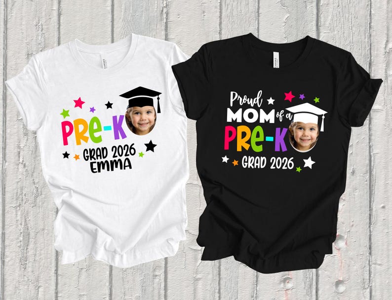 Personalized Pre-k Graduation Photo Shirt, Custom Family 2026 - Etsy