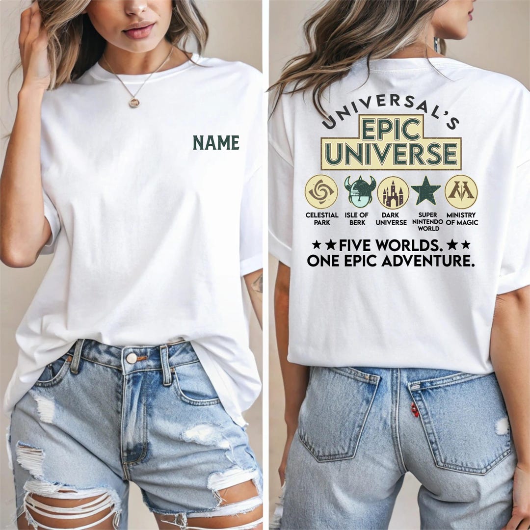 Epic Universe Shirt, Retro Theme Park Tee, Epic Universe Family Shirts ...