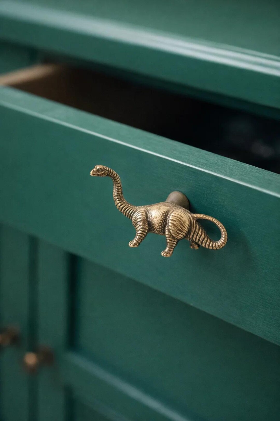 Jurassic Brass Dinosaur Door Handle - Brachiosaurus Design, Unique ...