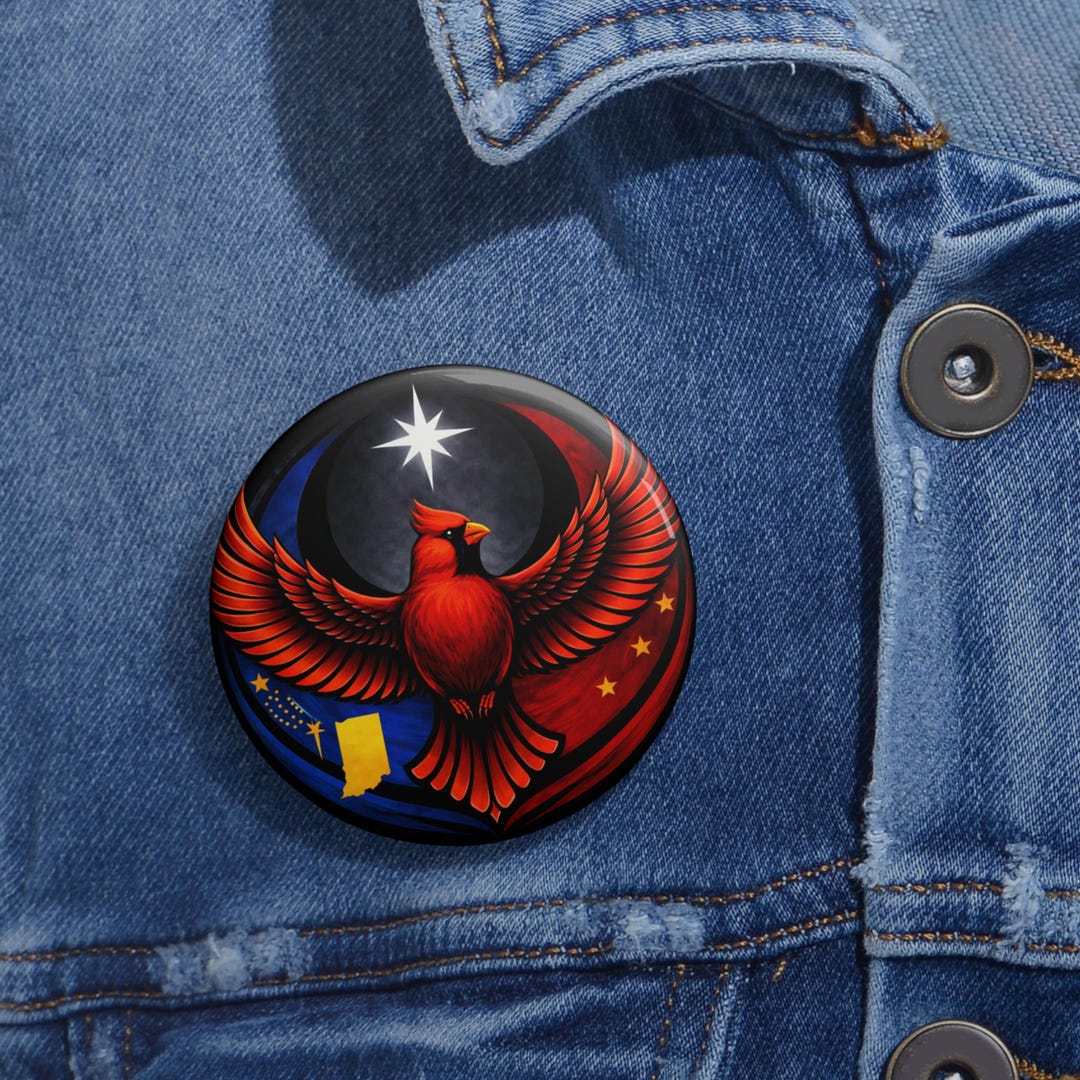 Anti ICE Indiana Rebel Bird Pin Button | Activist Political Badge ...
