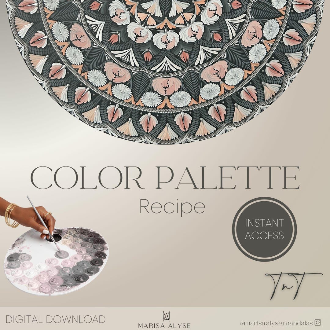 Tnt • Acrylic Paint Color Palette Recipe • Colour Mixing Guide (PDF ...