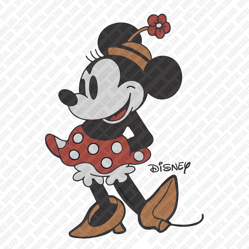 Retro Minnie Dtf - Etsy