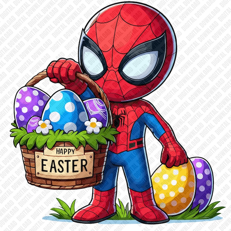 Spiderman Easter Basket - Etsy