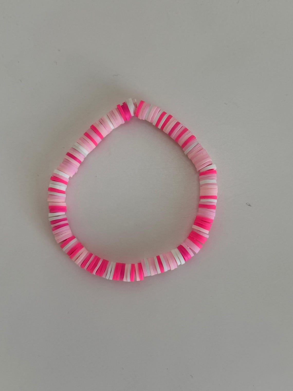 Adorable Pink Clay Bead Bracelets - Etsy