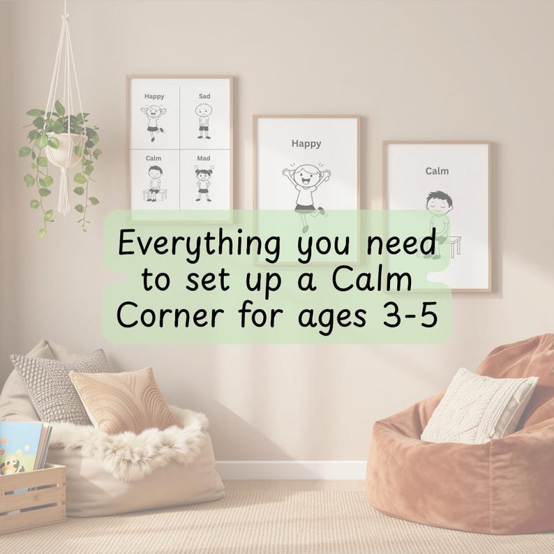 Preschool Calm Corner System: Complete Ages 3–5 Classroom Setup With ...