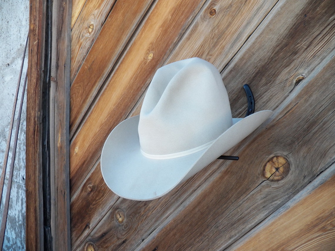 Cowboy Horseshoe Hat Rack Black - Etsy