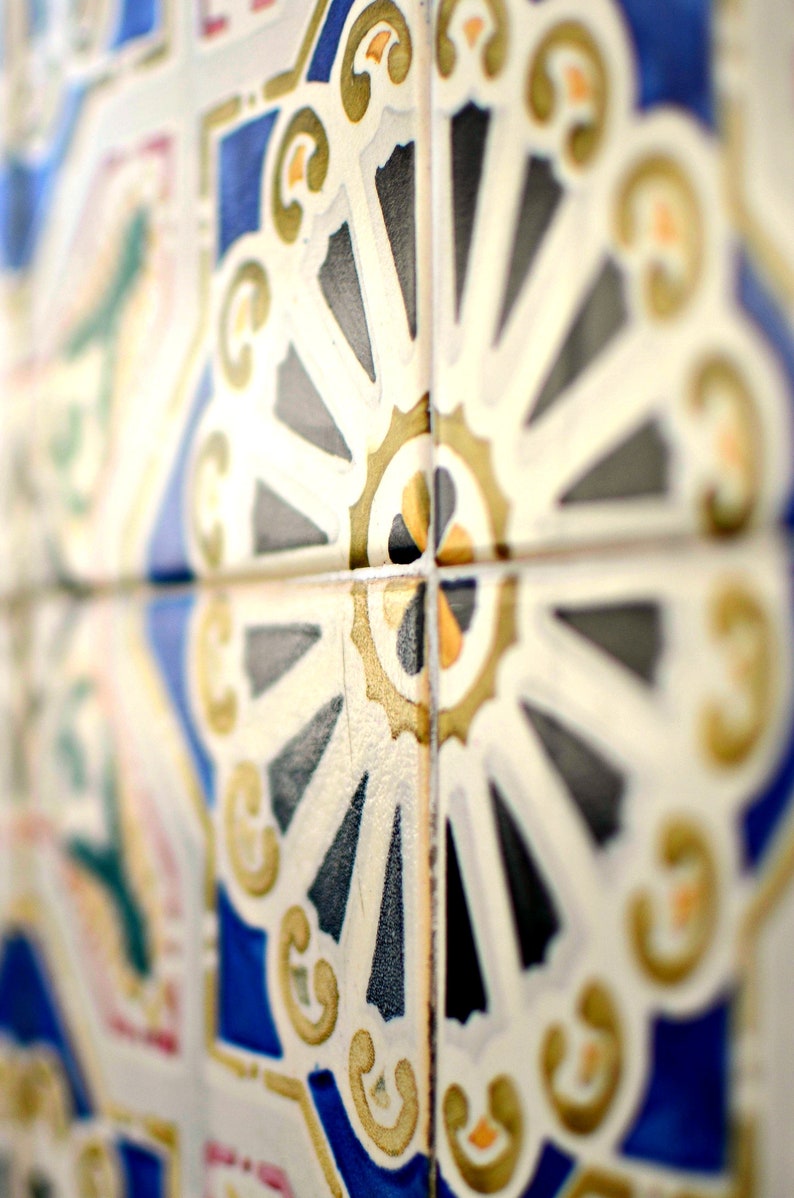 Iberian Peninsula Wall Art - Portuguese Mosaic Art - Spaniard Tile Wall ...