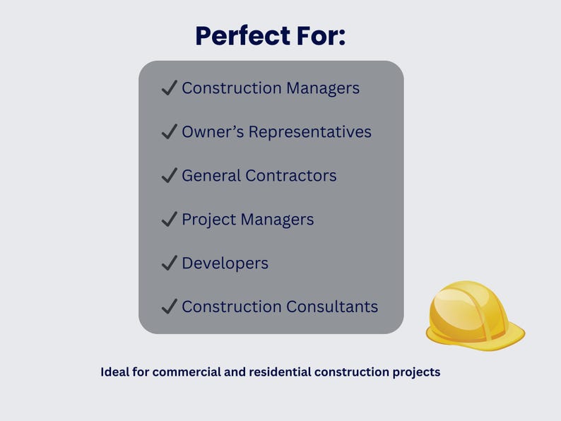 Construction Pro Bundle | Construction Management Excel Templates ...