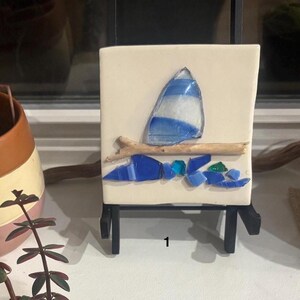 Boat Ceramic Tile- Nautical Sailboat Decor - Etsy