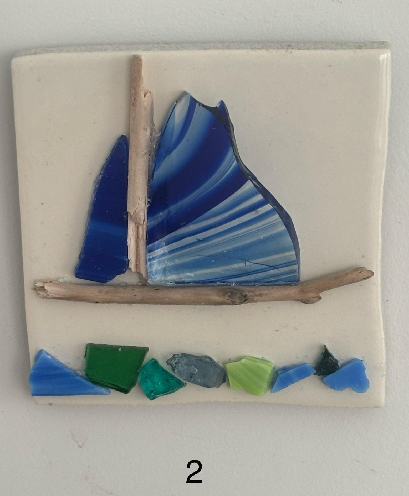Boat Ceramic Tile- Nautical Sailboat Decor - Etsy