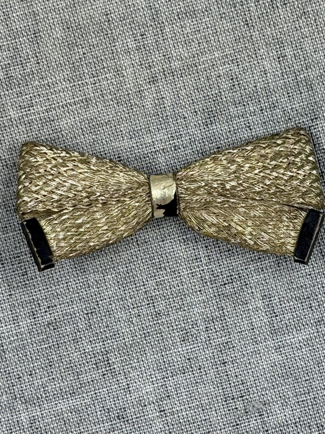 Vintage Gold Mesh Bow Brooch Woven Metal Statement Pin - Etsy