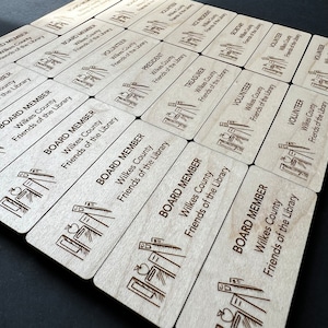 Personalized Magnetic Name Badges Custom Engraved Employee Work Badge ...