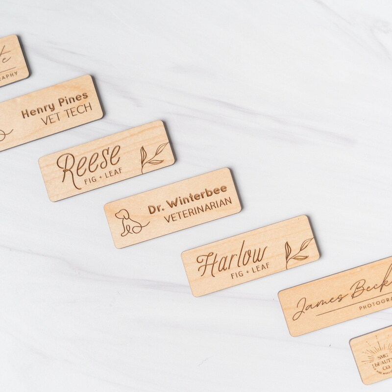 Engraved Wood Tags - Etsy