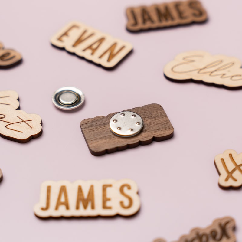 Personalized Name Badge Pins - Etsy