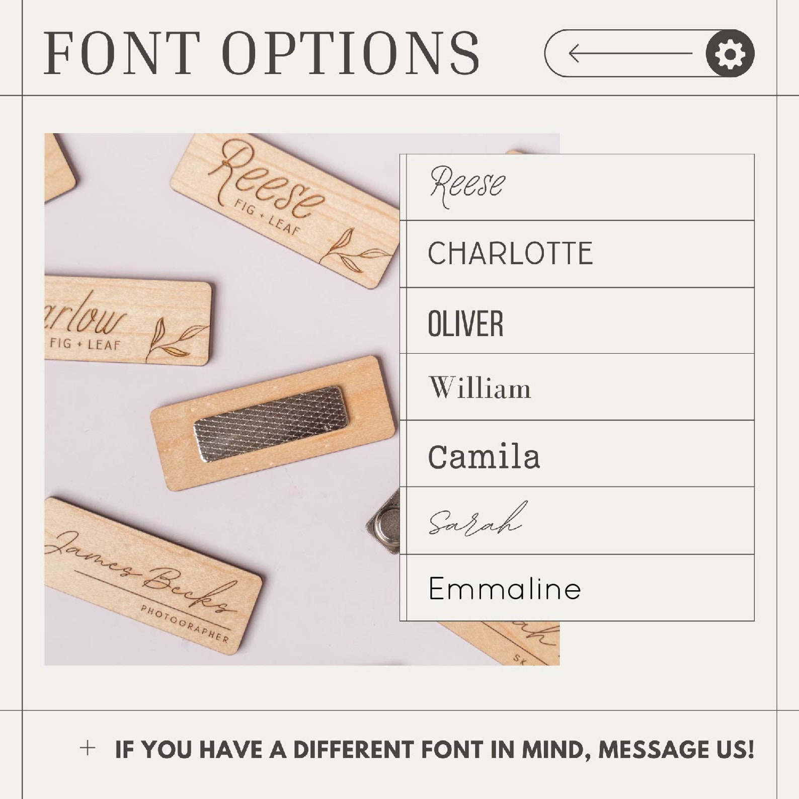 Personalized Magnetic Name Badges Custom Engraved Employee Work Badge ...