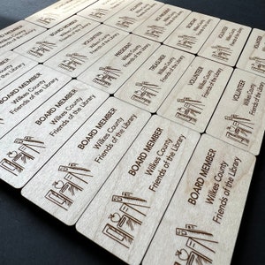 Engraved Magnetic Name Badges Custom Personalized Employee Work Badge ...