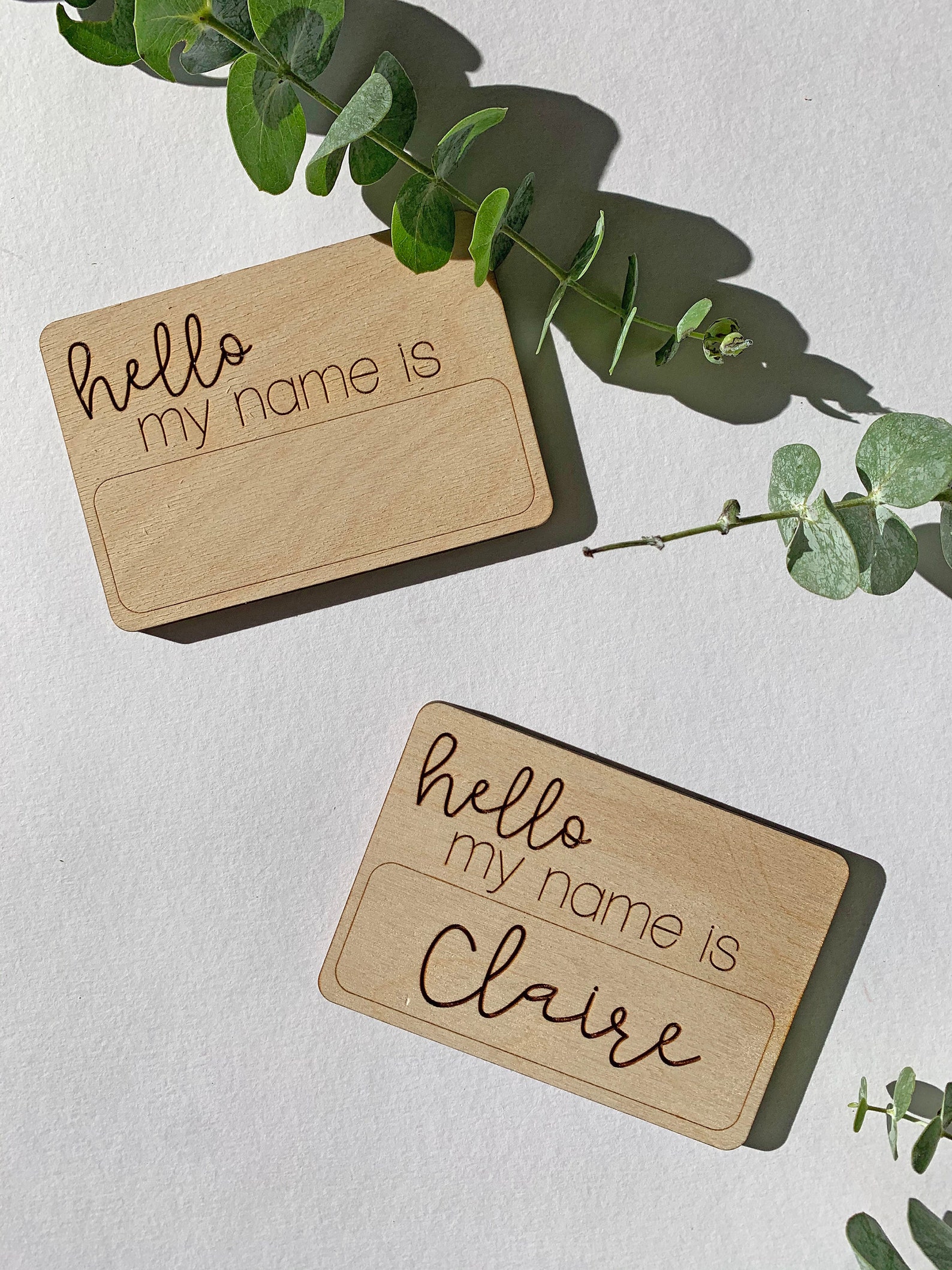 Hello My Name is Sign Baby Birth Announcement Sign - Etsy