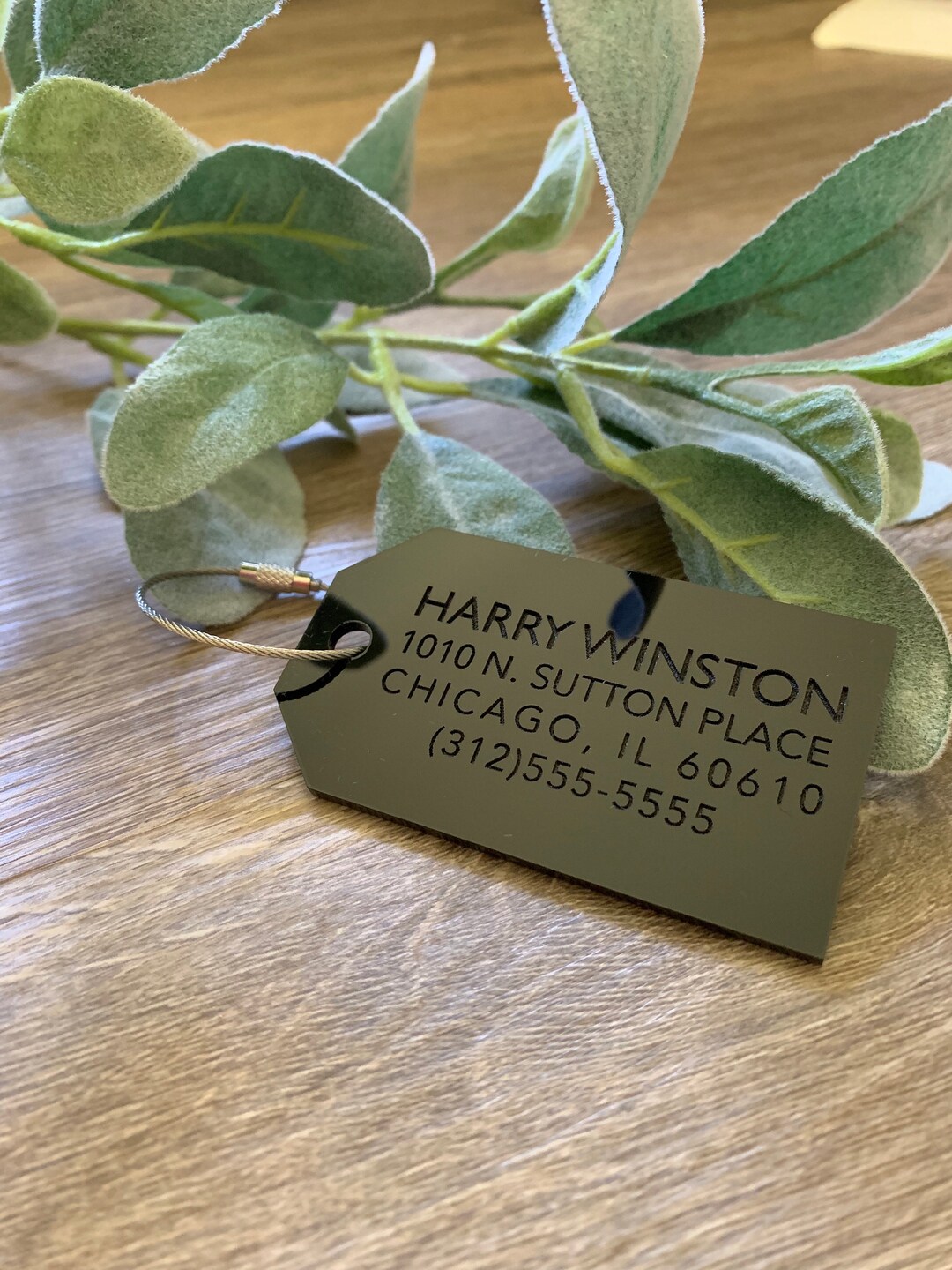 Modern Luggage Tag | Personalized Engraved Luggage Tags | Travel Gift ...